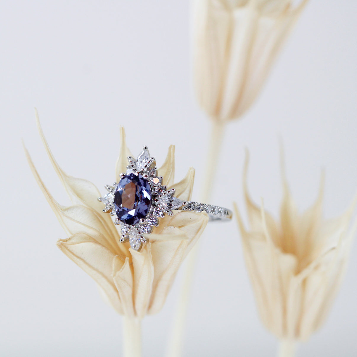 Color changing Alexandrite gemstone ring in sterling silver – The ...