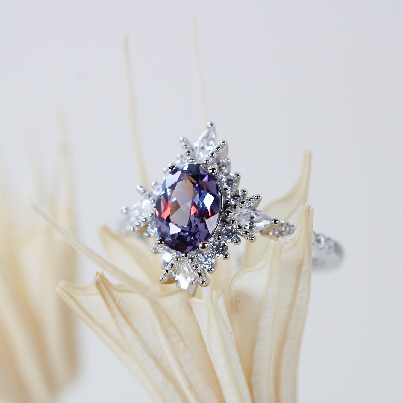 Color changing Alexandrite gemstone ring in sterling silver – The ...