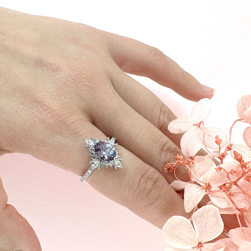 Color changing Alexandrite gemstone ring in sterling silver – The ...