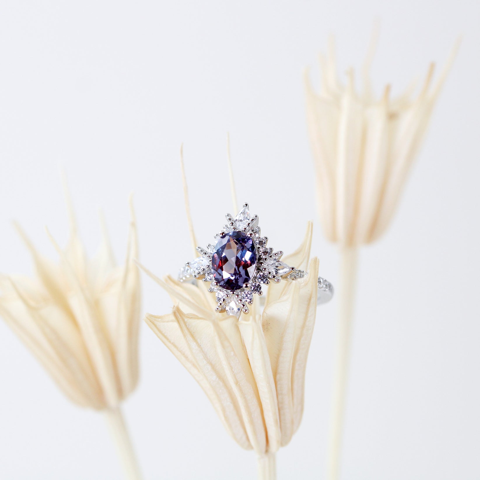 Color changing Alexandrite gemstone ring in sterling silver – The ...