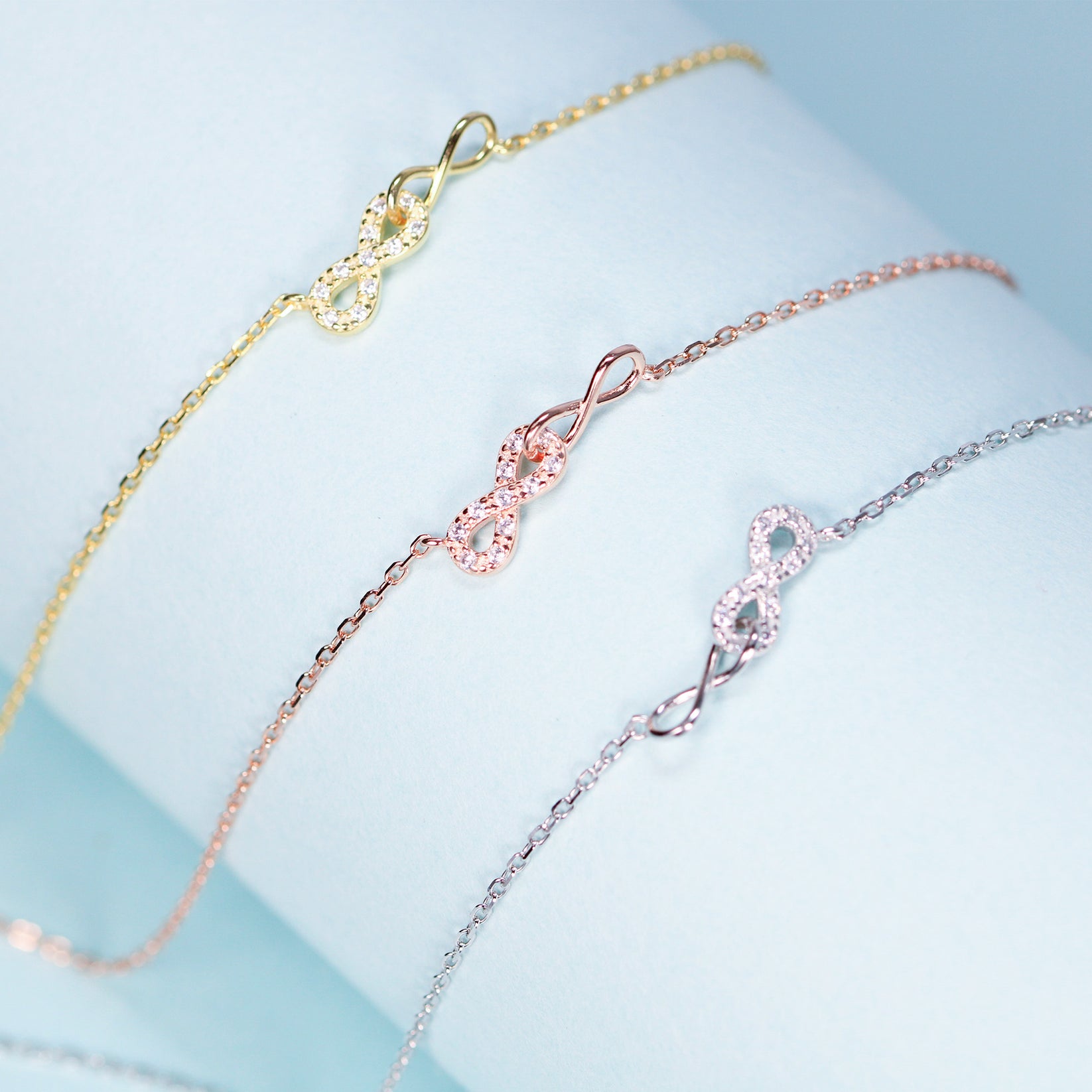 Infinity symbol sterling silver ankle bracelet – The Silver Luna