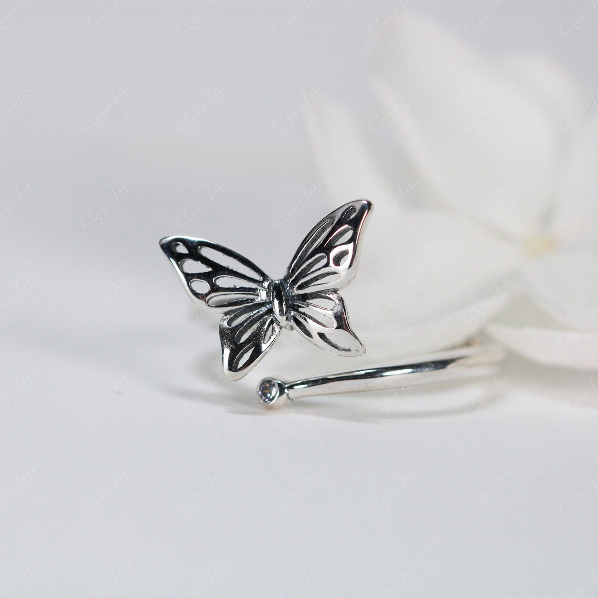 Butterfly adjustable sterling silver ring – The Silver Luna
